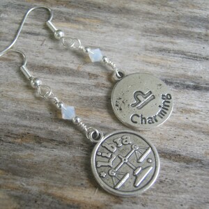 Personalized Libra Earrings, Zodiac Earrings With Birthstone, Astrology Earrings, September ...