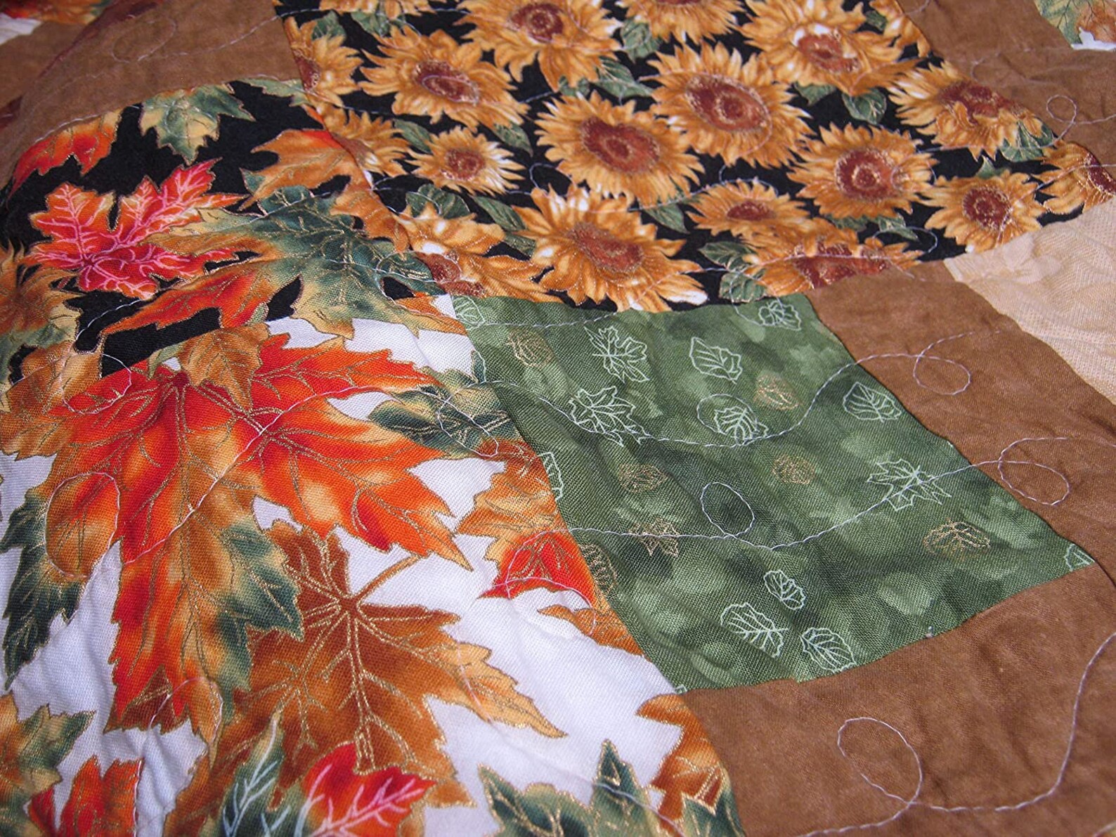 Handmade Autumn Quilt Double/queen 95 X 83 Extra - Etsy