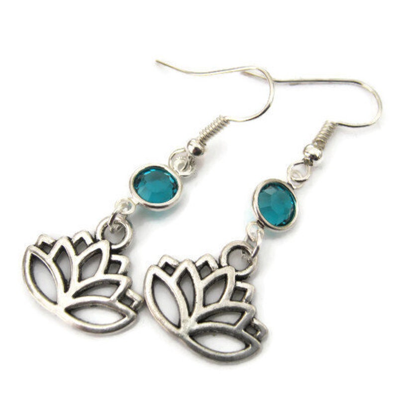 Lotus Earrings - Etsy