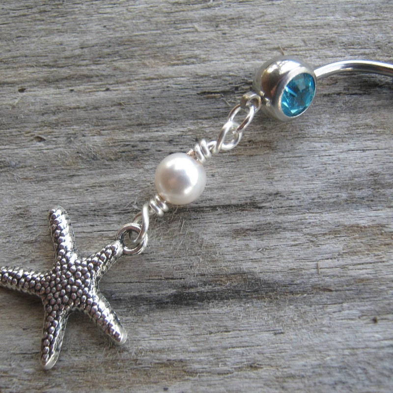 Nautical Belly Ring - Etsy