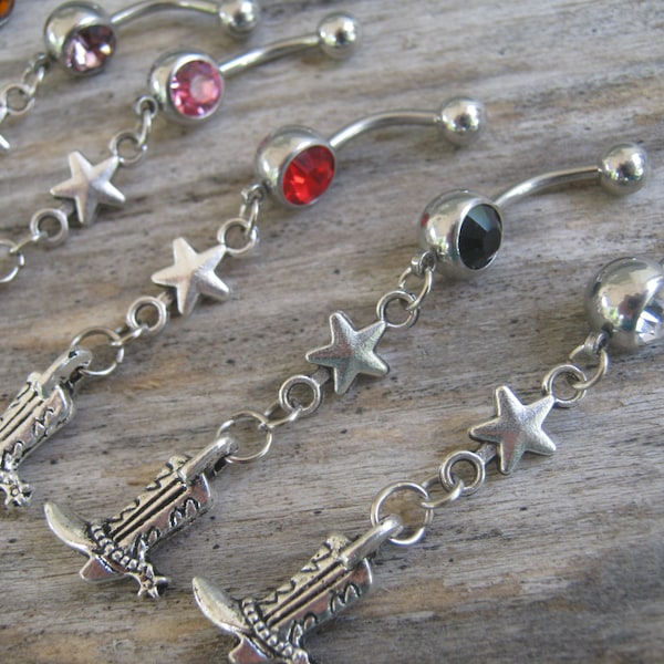 Country Belly Ring - Etsy