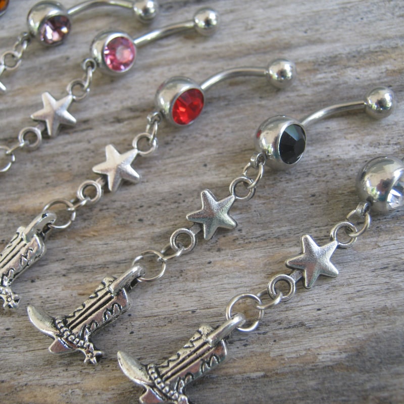 Country Belly Ring - Etsy