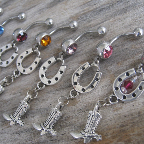 Country Belly Ring - Etsy