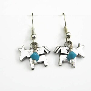 Democrat Earrings, Democratic Donkey Earrings, Political, Democrat ...