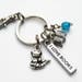Bookworm Keychain Personalized I Love Books Zipper Pull - Etsy