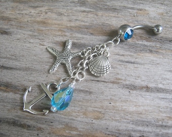 Nautical Belly Ring - Etsy