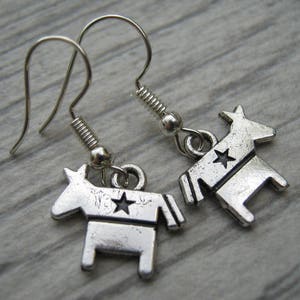 Democrat Earrings, Democratic Donkey Earrings, Political, Democrat ...