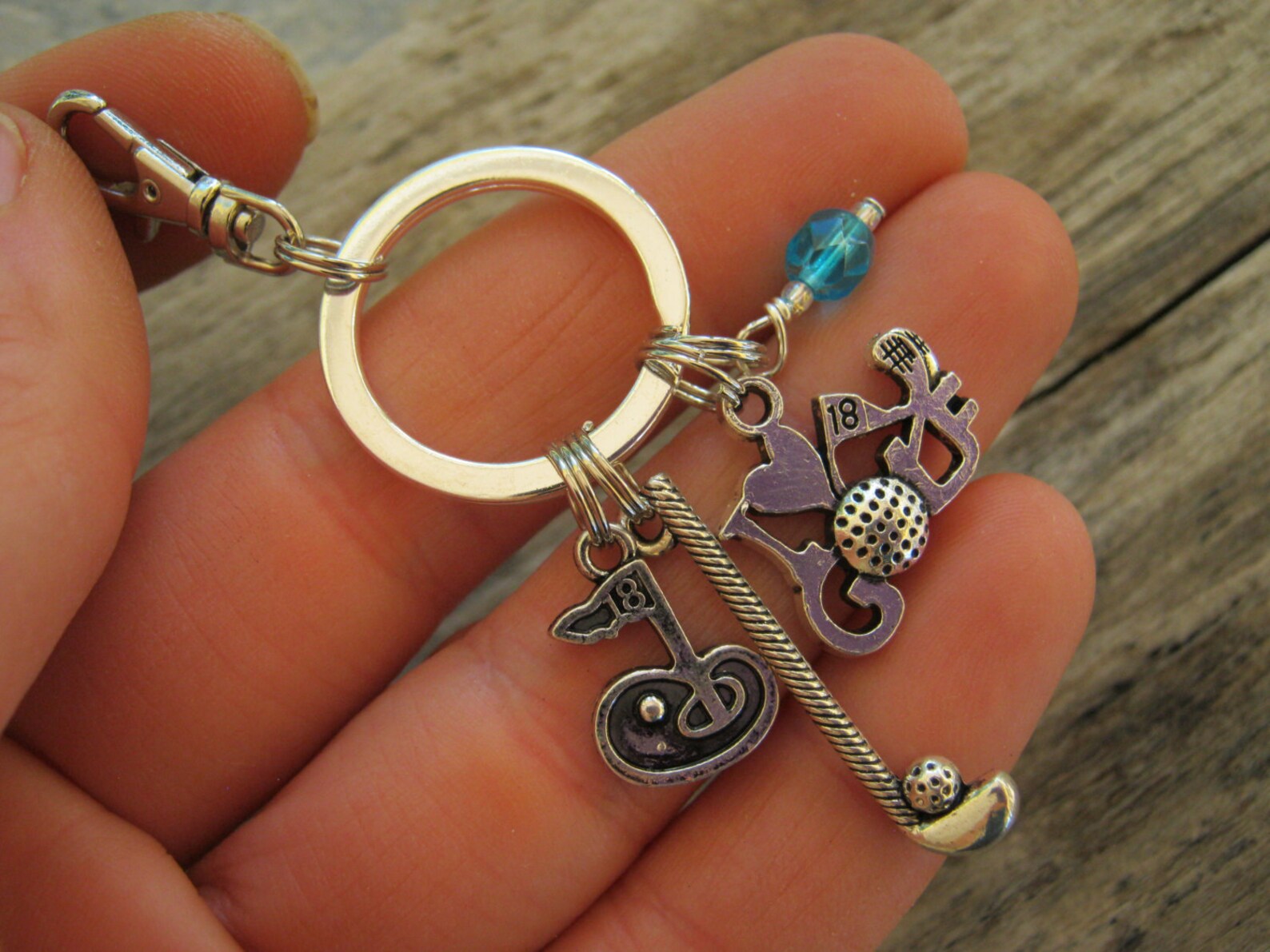 I Love Golf Keychain Golfer Zipper Pull Golf Club - Etsy