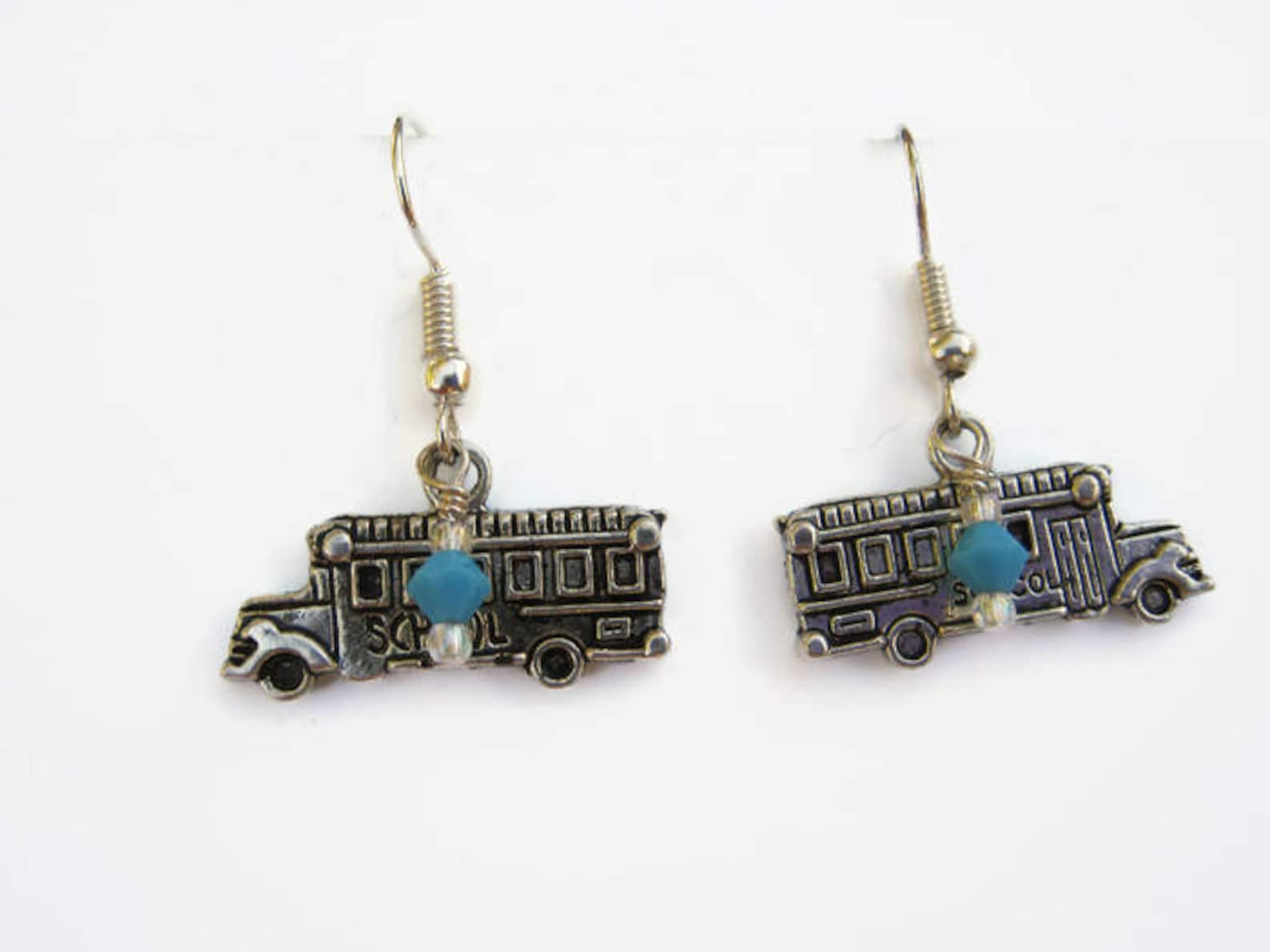 School Bus Earrings Bus Driver Earrings on Hypoallergenic Ear - Etsy