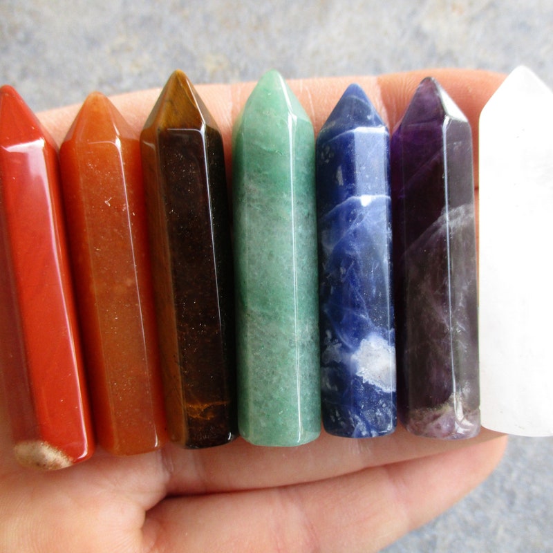7 Chakra Crystal Tower - Etsy
