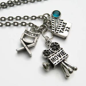 Film Director Necklace, Actor Actress Necklace, Movie Buff Jewelry ...