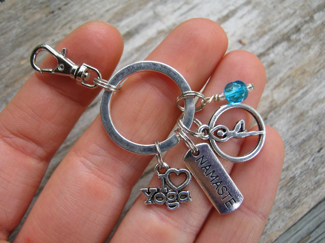 BUILD Your Own Yoga Keychain Buddhist Zipper Pull Lotus | Etsy