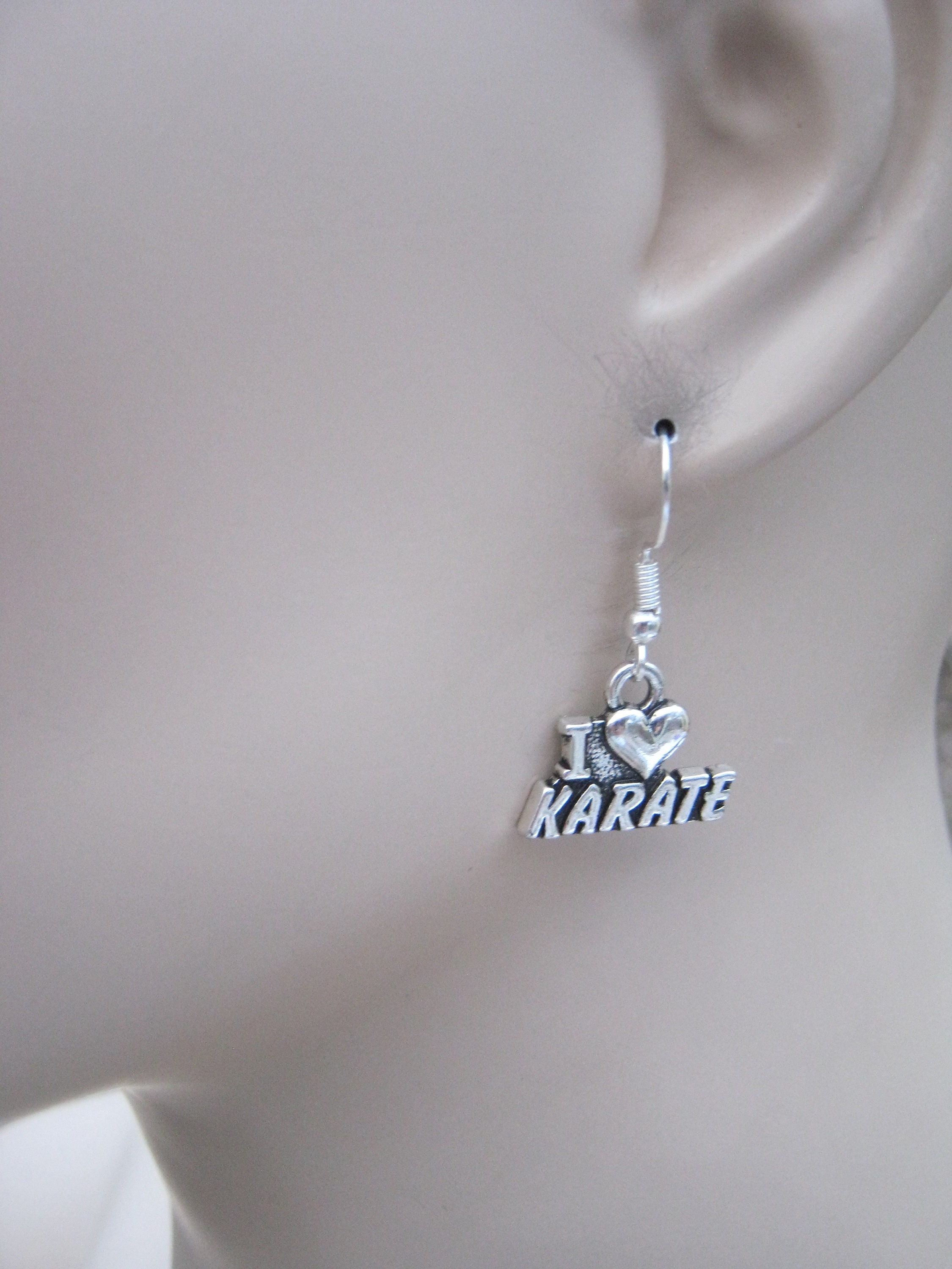 CHOOSE Your Martial Arts Earrings Personalized Karate - Etsy UK
