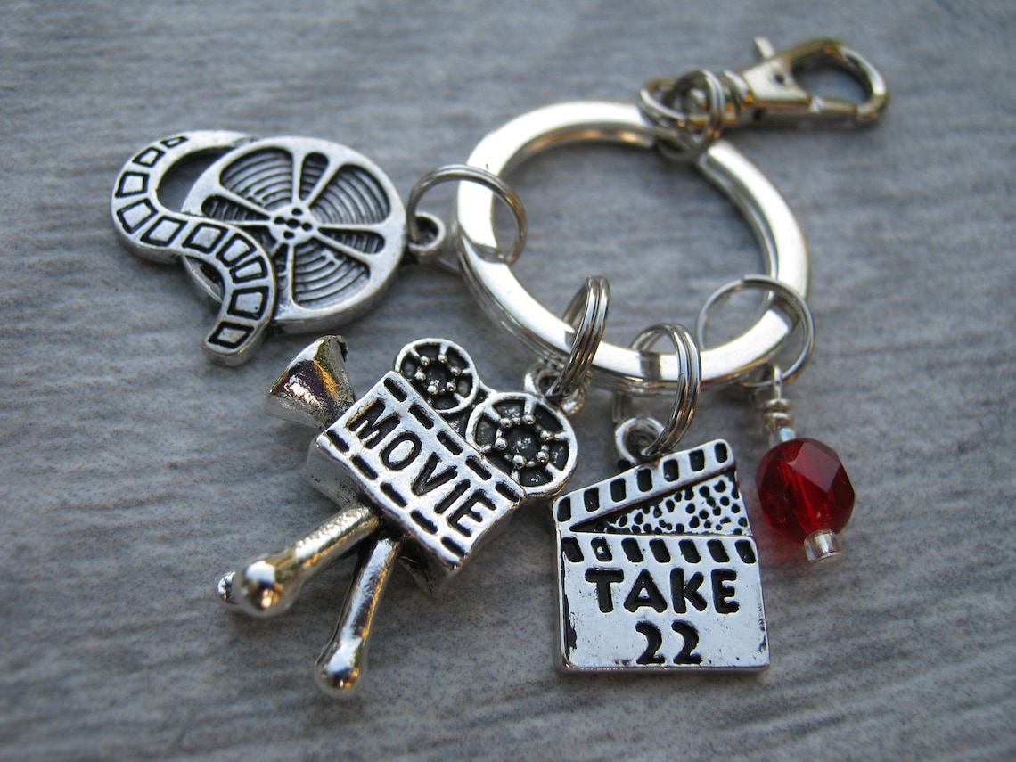 FIlm Keychain Movie Camera Zipper Pull Actor Actress | Etsy