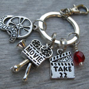 Film Keychain, Movie Camera Zipper Pull, Actor Actress Personalized ...