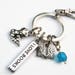 Bookworm Keychain Personalized I Love Books Zipper Pull - Etsy