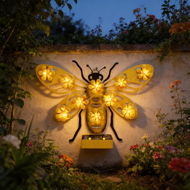 Solar Lights Bee - Etsy