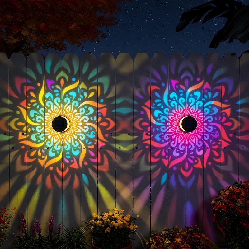 Mandala Solar Lights - Etsy UK