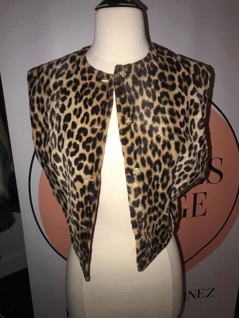 Vintage 70s Pristine Animal Print Leopard Vest gold Buttons Etsy vintage-70s-pristine-animal-print-leopard-vest-gold-buttons-etsy
