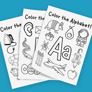 Alphabet Coloring Pages | Vowels AEIOU Only | Color the Alphabet ...