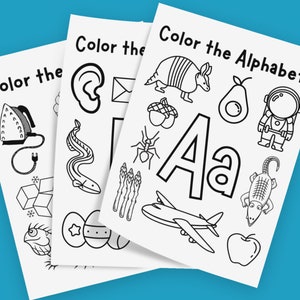 Alphabet Coloring Pages Vowels AEIOU Only Color the Alphabet Preschool ...