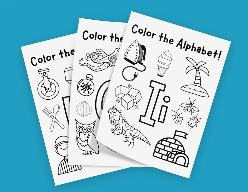 Alphabet Coloring Pages | Vowels AEIOU Only | Color the Alphabet ...