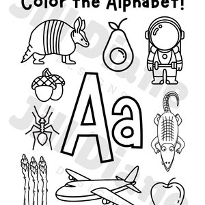 Alphabet Coloring Pages | Vowels AEIOU Only | Color the Alphabet ...