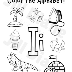 Alphabet Coloring Pages Vowels AEIOU Only Color the - Etsy