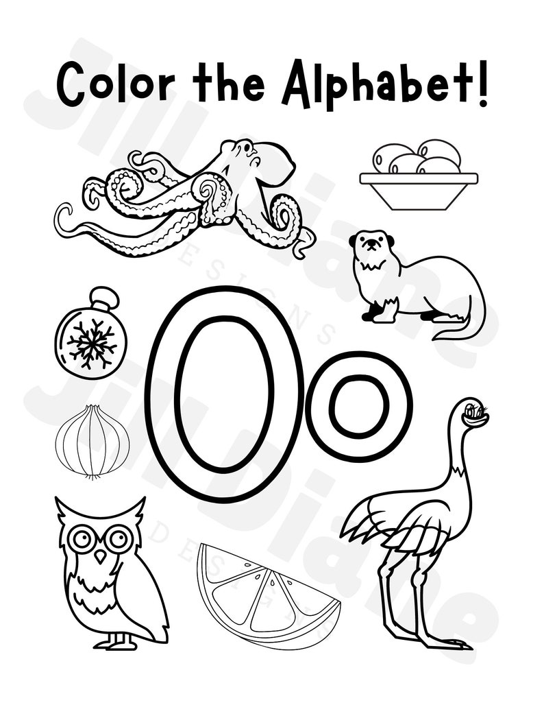 Alphabet Coloring Pages Vowels AEIOU Only Color the - Etsy