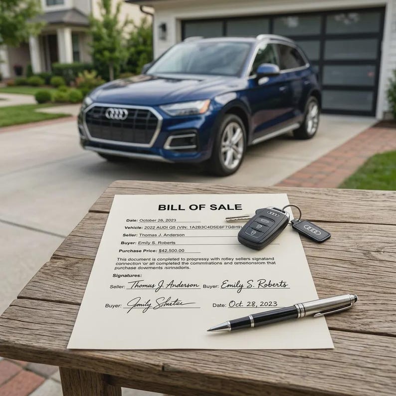 General Bill of Template, Legal Proof of Purchase, Ownership Transfer ...