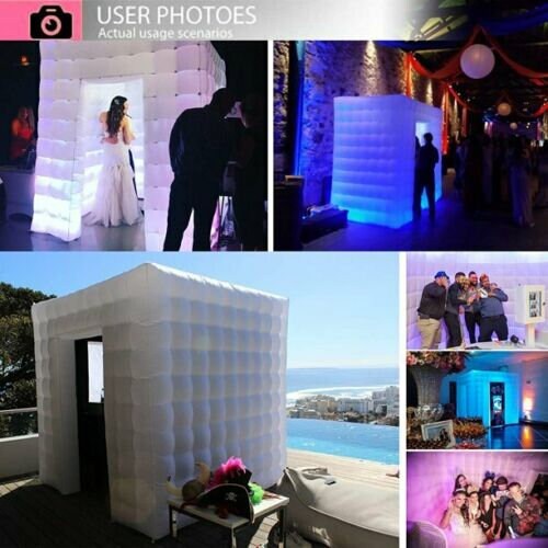 2-door 8.2FT Inflatable LED Light Photo Booth Tent for Party - Etsy