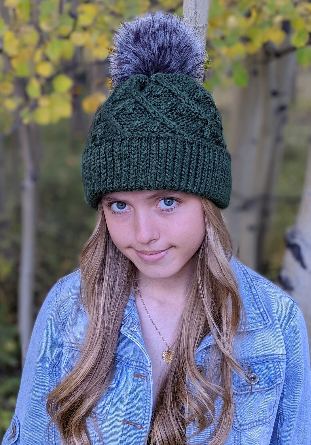 Crochet Pattern - C.C Inspired Bobble Tunisian Crochet Hat Pattern, Pom ...