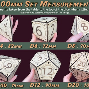 100mm Giant Wooden D20, Large Number Dice | Kit or Assembled ...
