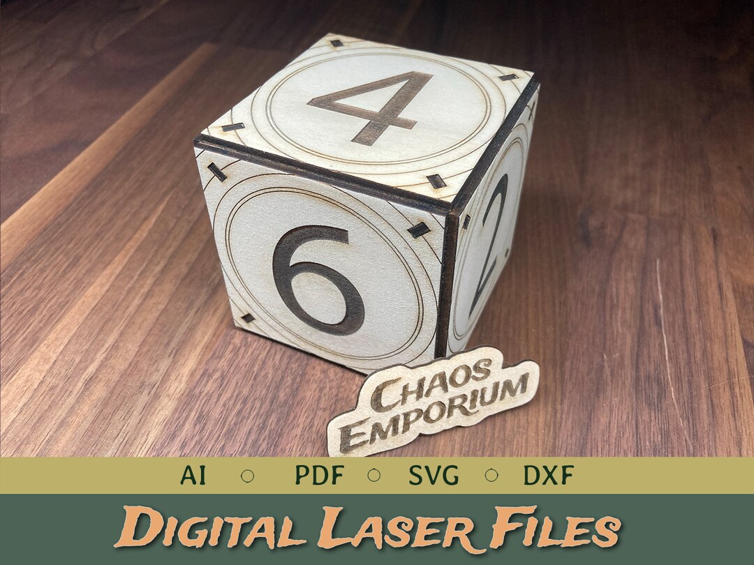70mm Giant D6 FILES | DIGITAL Files for Laser Cutting | Pdf, Dxf, Ai ...