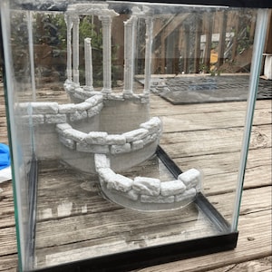 3D Printed Aquarium Decor, 3D Print Aquarium Filter- Column Baffles ...