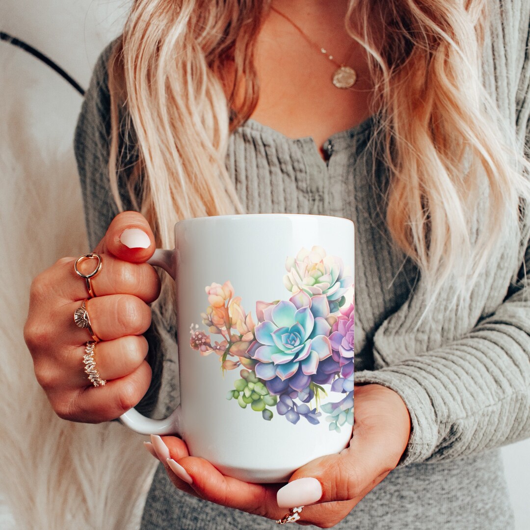 Coffee Mugs, Watercolor Plants, Cool Mugs, Teacher Mugs, Plant Lovers ...