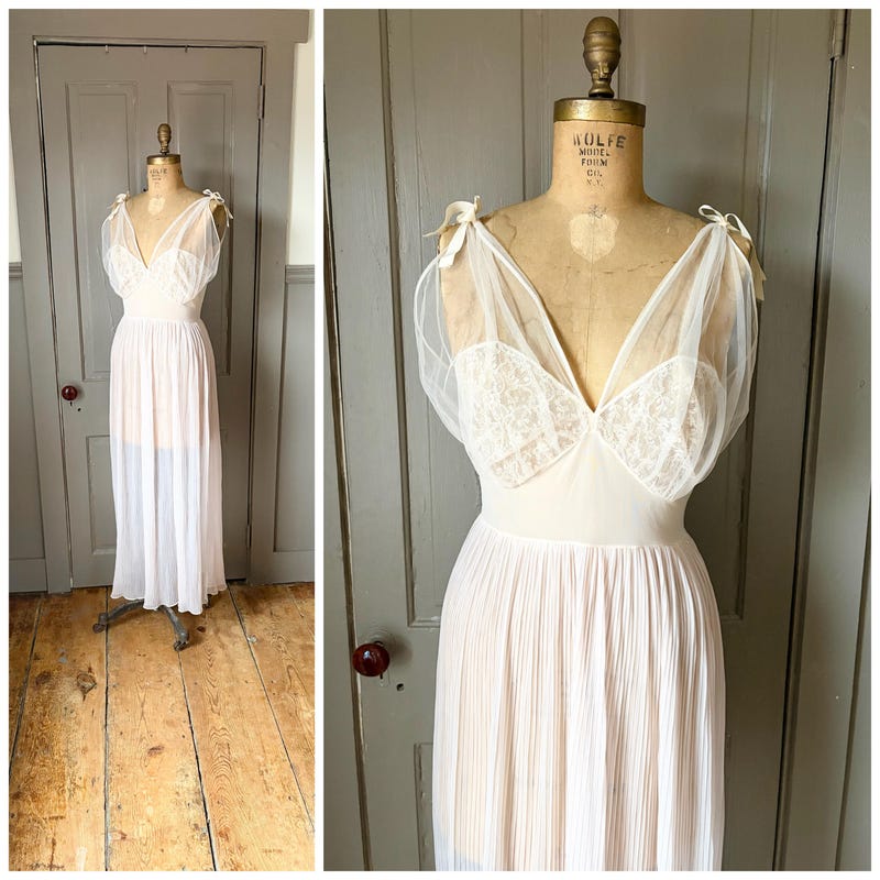 Old Women Sheer Night Gown - Etsy