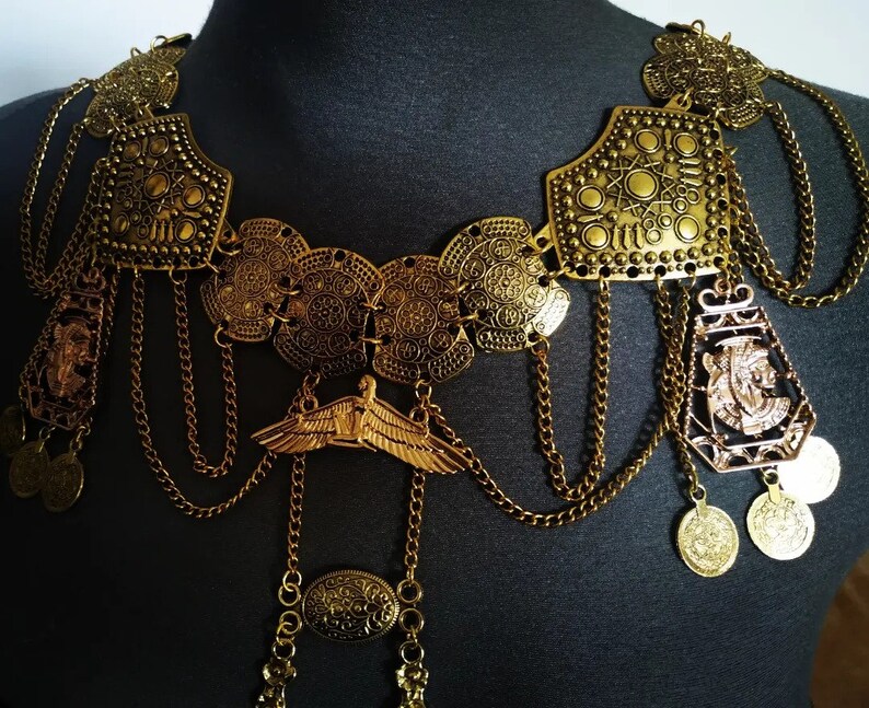 Golden Belly Dance Belt Egypt Cleopatra - Etsy