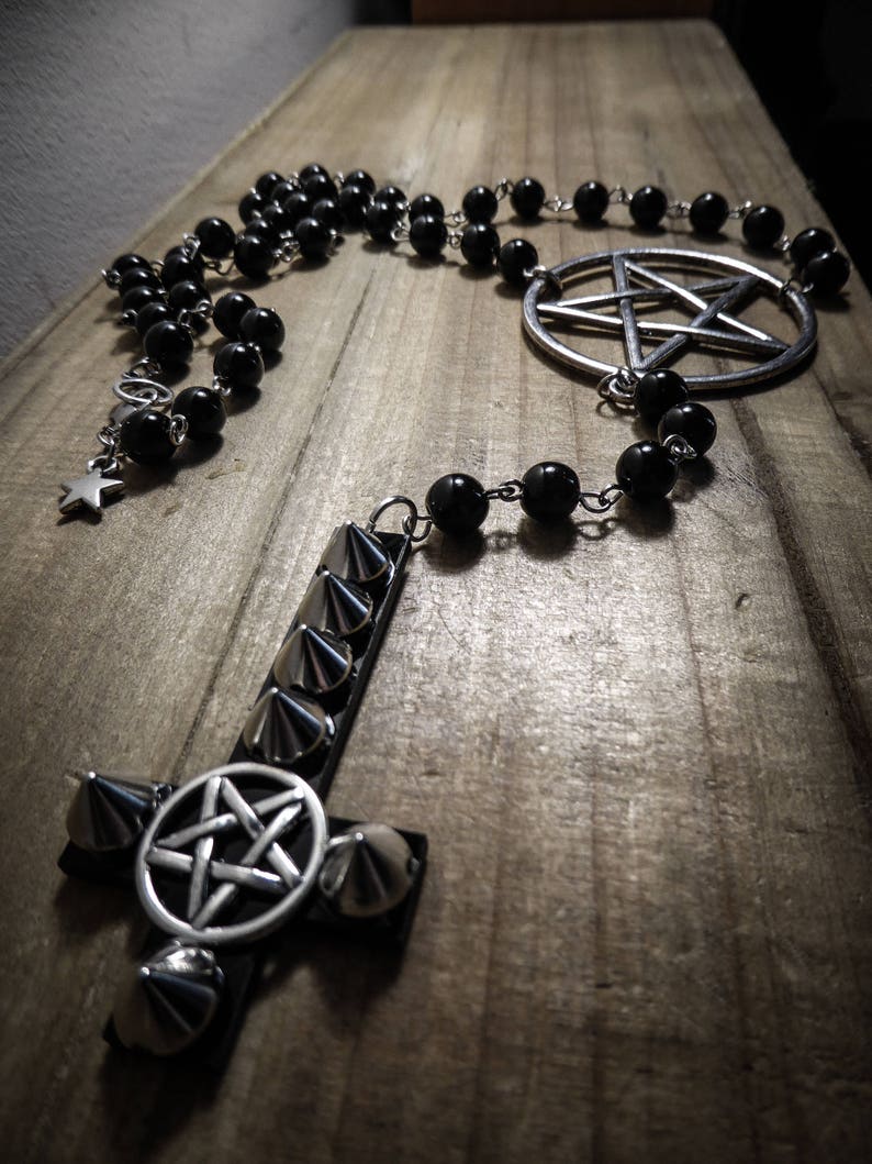 Rosaire Chapelet Pentagramme Crucifix 666 Kajko 666 - Etsy