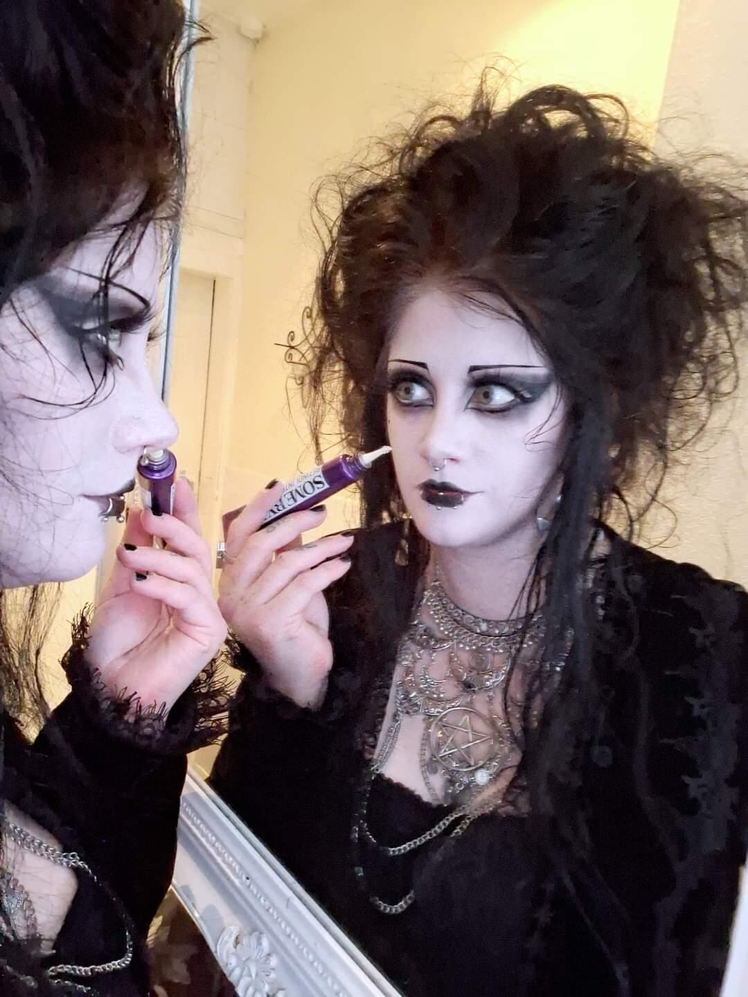 Maxi Silver Moon Bib Necklace Goth Pentagram 666 Horus 666 Black Friday ...