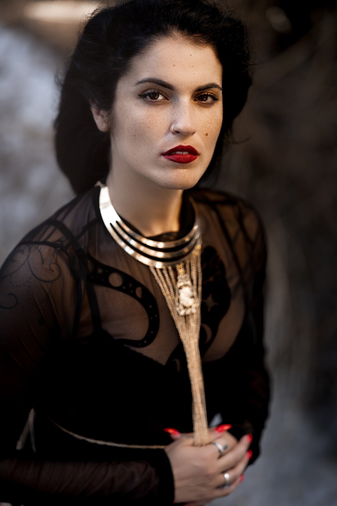 Golden Necklace Belly Dance Chains Cleopatra Egypt - Etsy