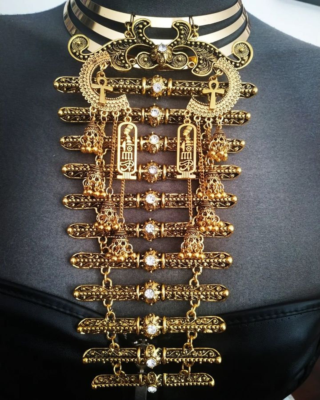 Golden Necklace Tribal Pieces Wedding Caucasus - Etsy