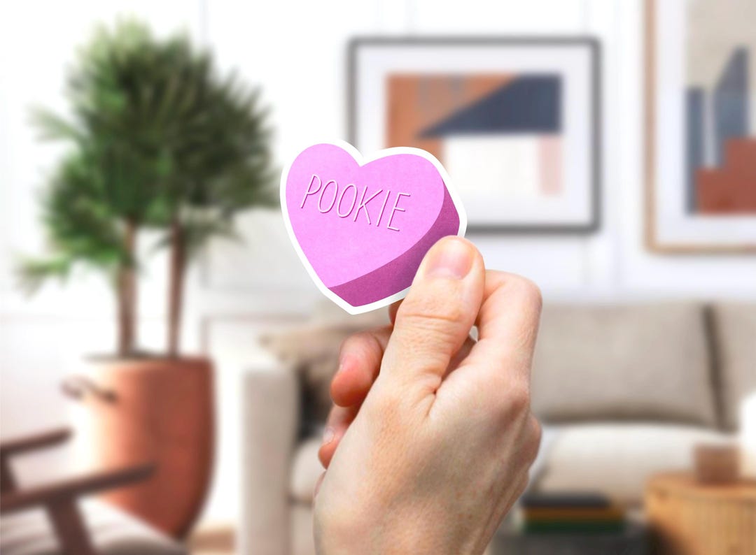 Pookie Candy Heart 3” Sticker - Etsy