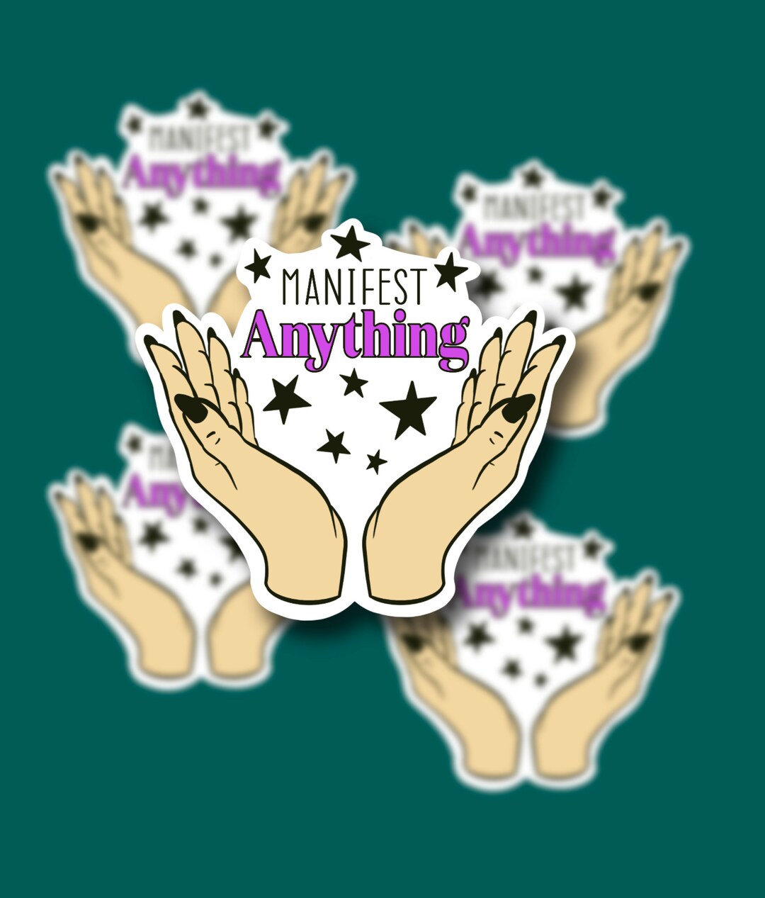 Sticker Manifest Anything - Etsy