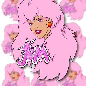 Jem 80’s Cartoon 3” Sticker - Etsy