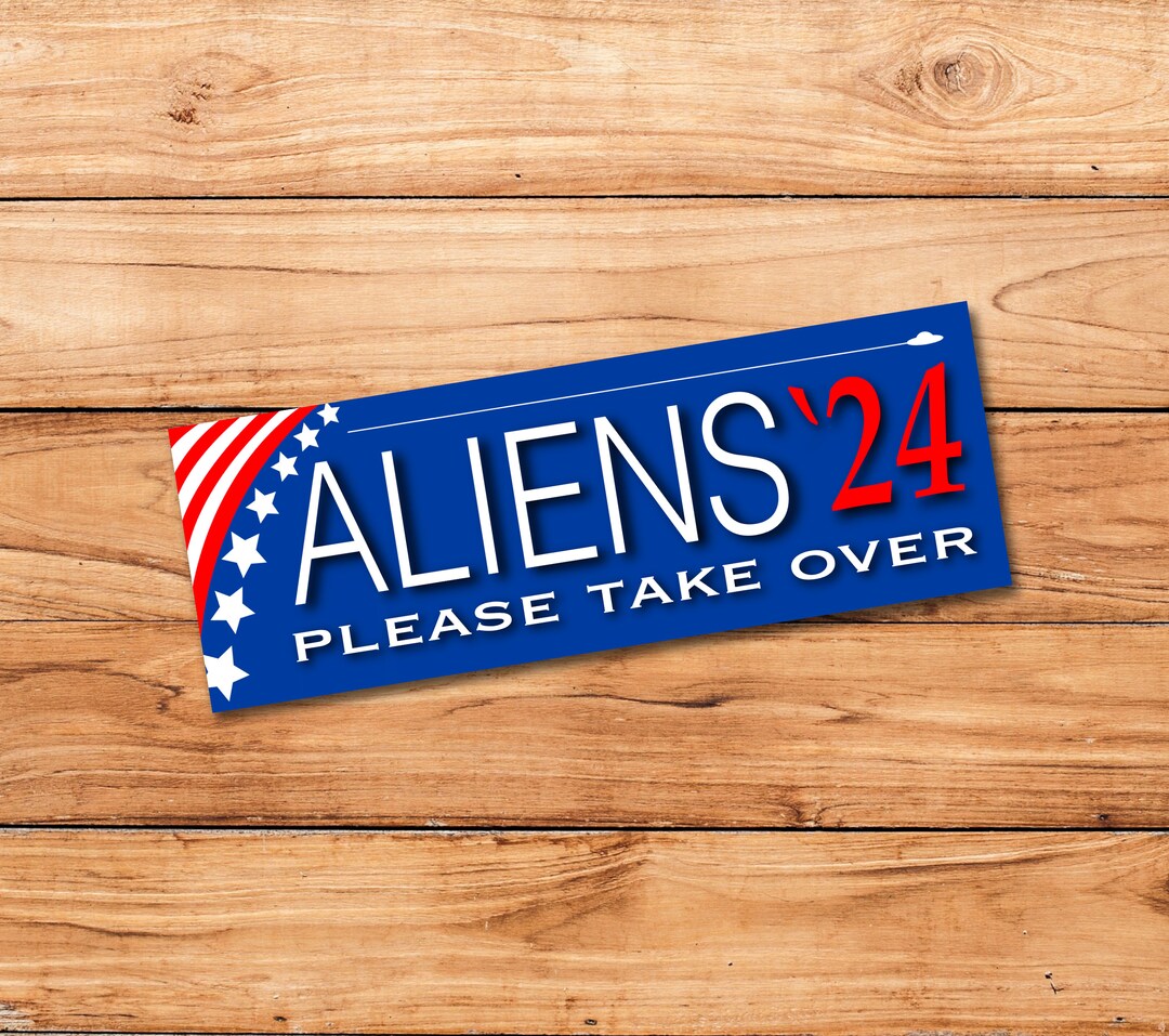8 Bumper Sticker Aliens UAP UFO Car Decal - Etsy