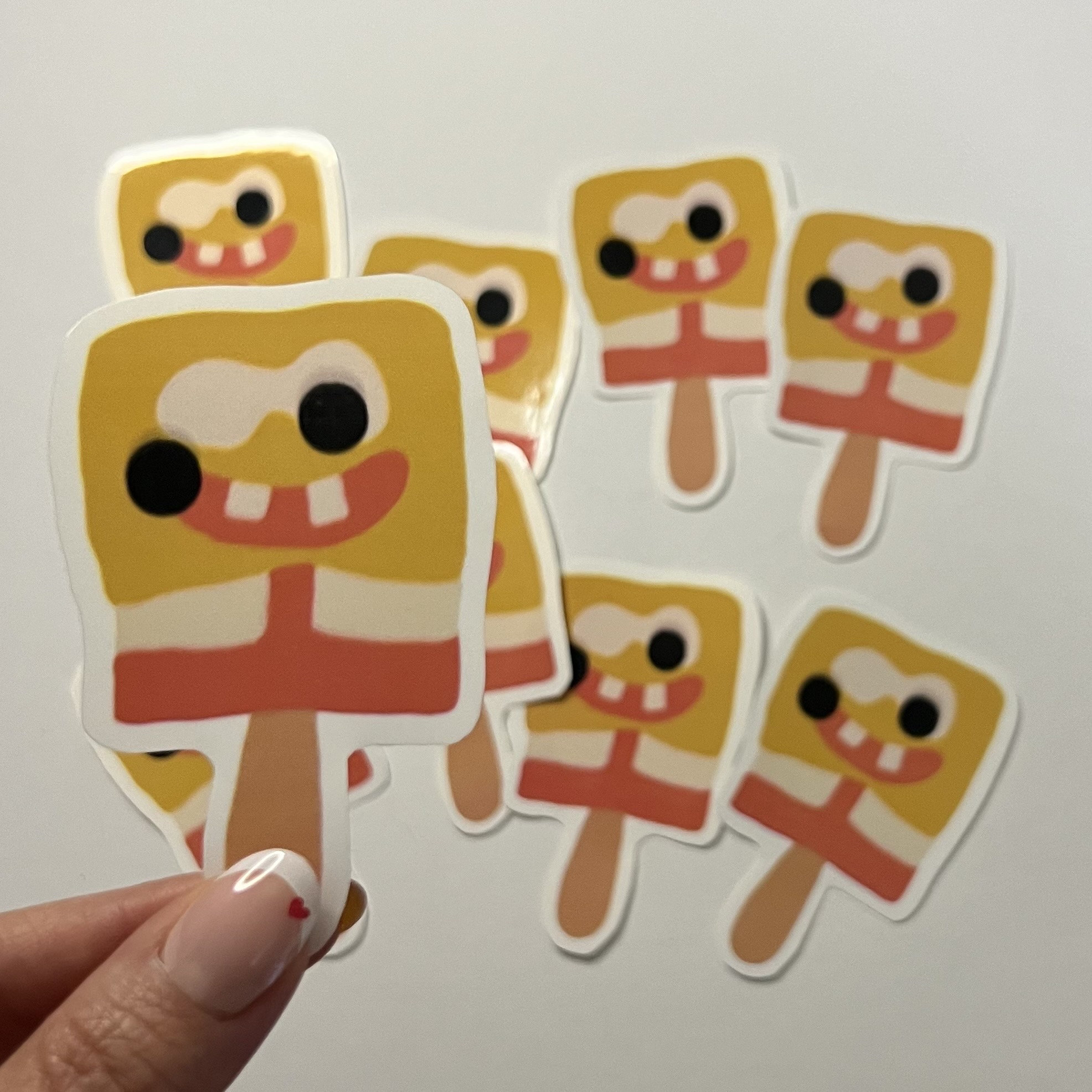 Spongebob Popsicle Sticker - Etsy