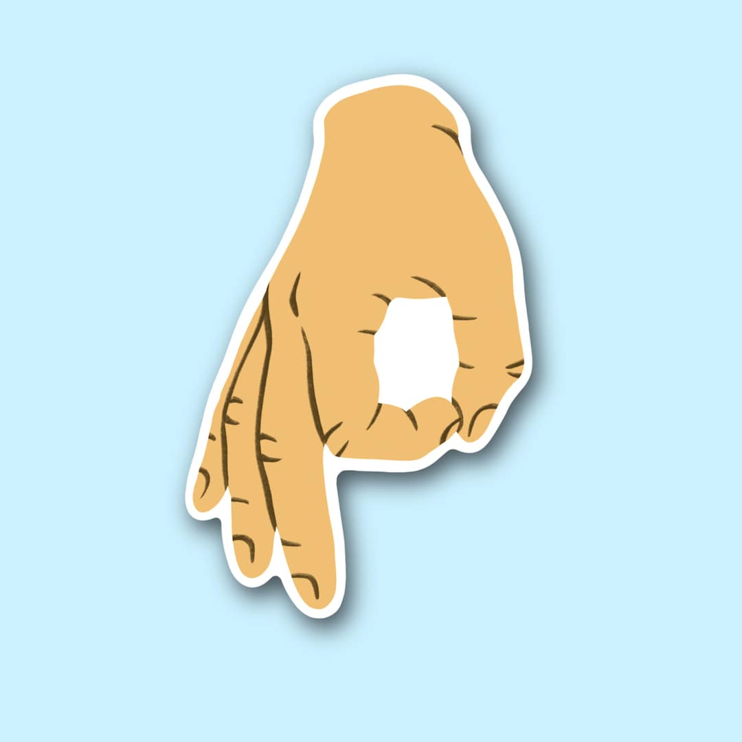 Made You Look! Circle Hand Game 3” Sticker - Etsy
