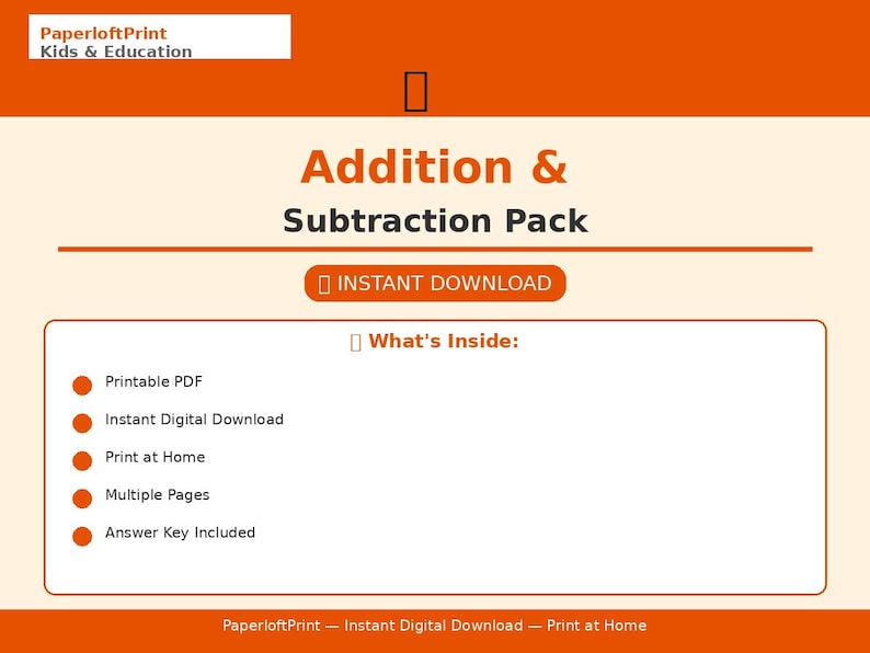 Kids Addition Subtraction Worksheets | K-2 Math Problems, Word Problems ...
