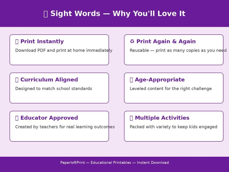 Dolch Sight Words Flash Cards | Pre-k to Grade 2 Reading Levels ...